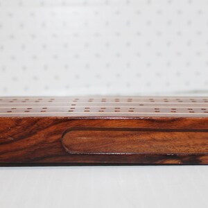 Vintage Wood Cribbage Board, Travel Size, Foldable With Metal Pegs, Solid Wood Game Board ...