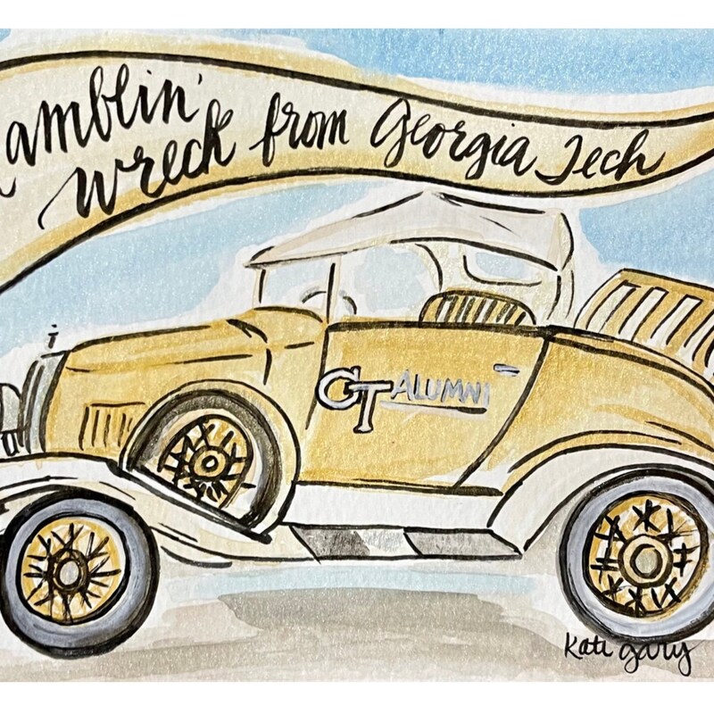 Georgia Tech Art - Etsy