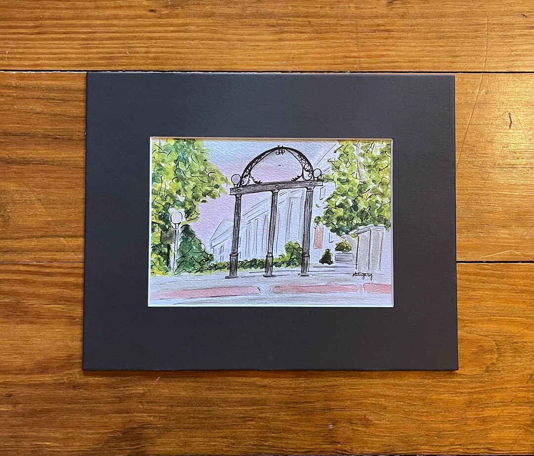 University of Georgia Arches Print 5x7 - Etsy