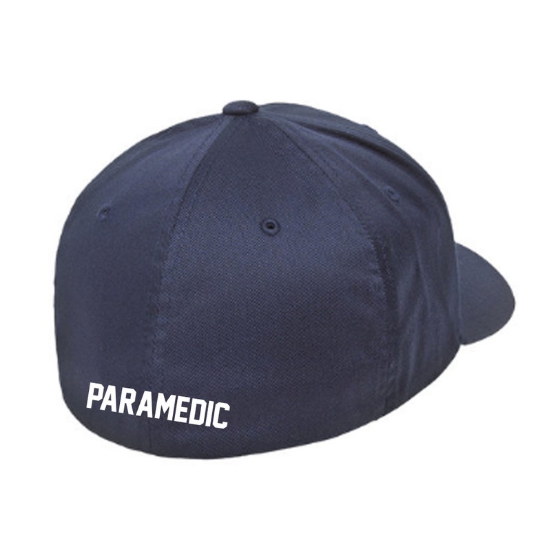 Star of Life EMS EMT PARAMEDIC Embroidered Logo Flexfit Hat Navy ...