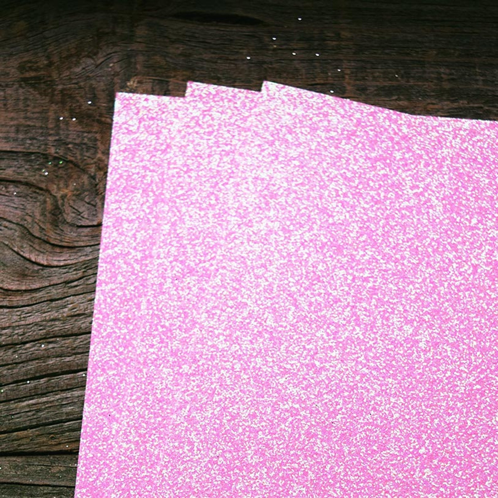 25 Confezione di fogli di cartoncino glitter rosa pastello. - Etsy Italia