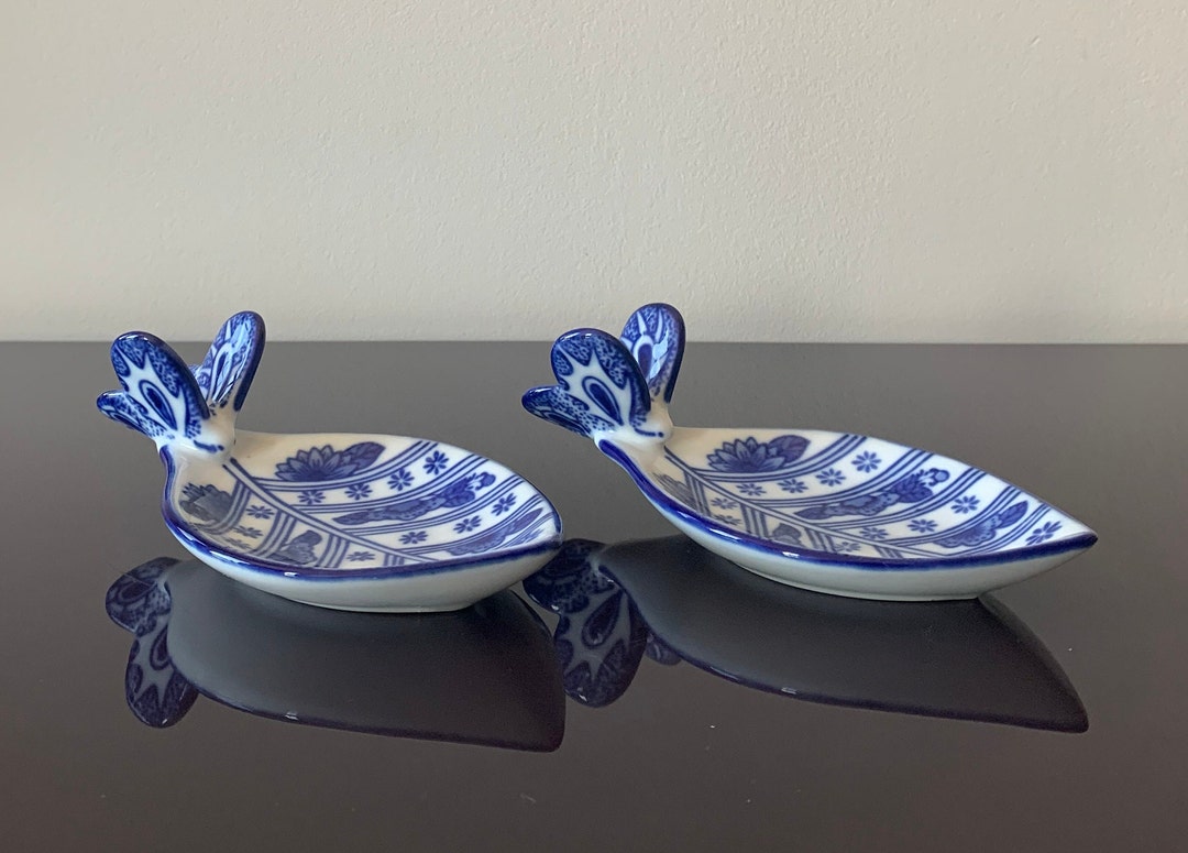 Bombay Blue Butterfly Dish - Etsy