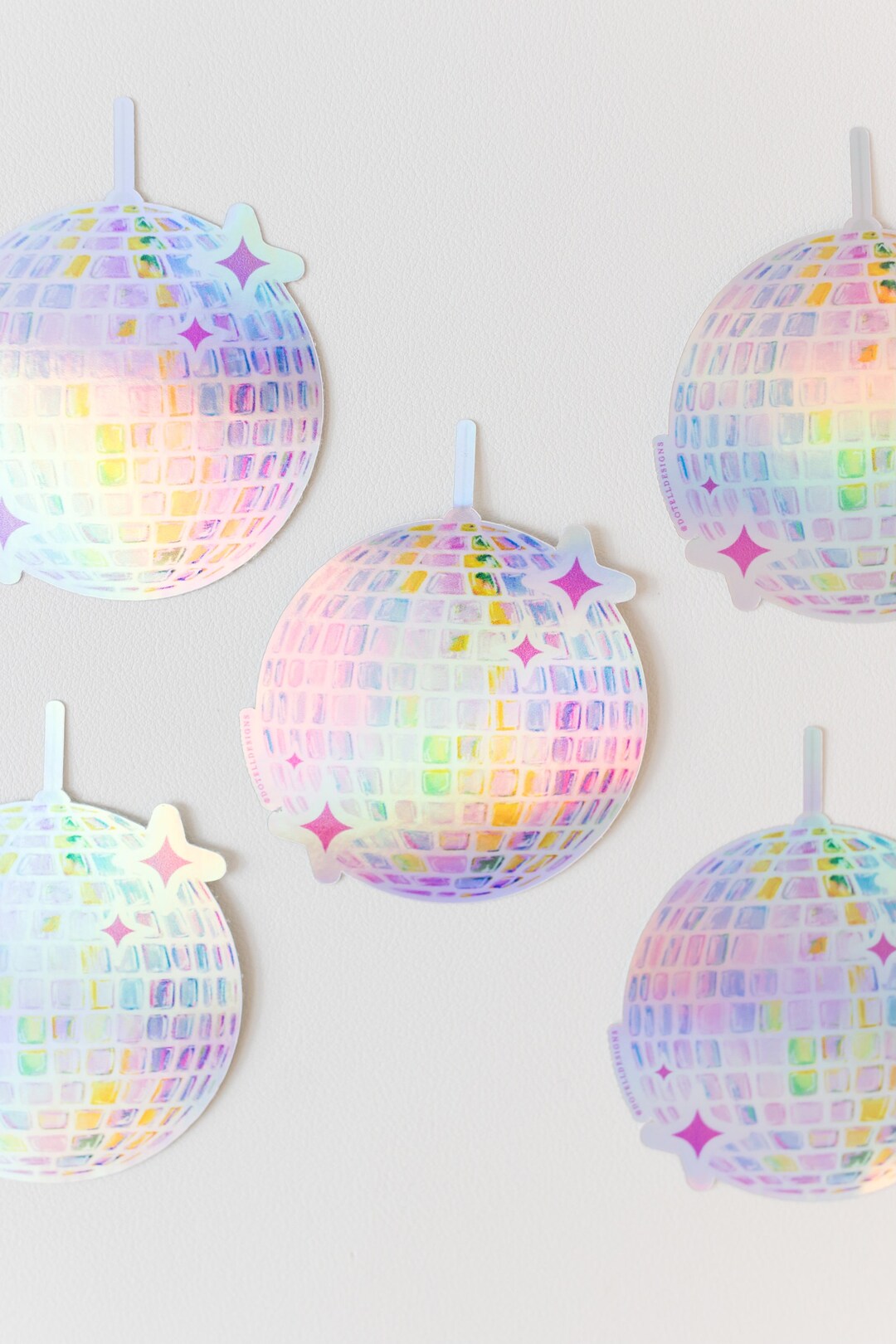 Disco Ball Sticker | Mirrorball Stickers | Ready to Ship | Colorful ...