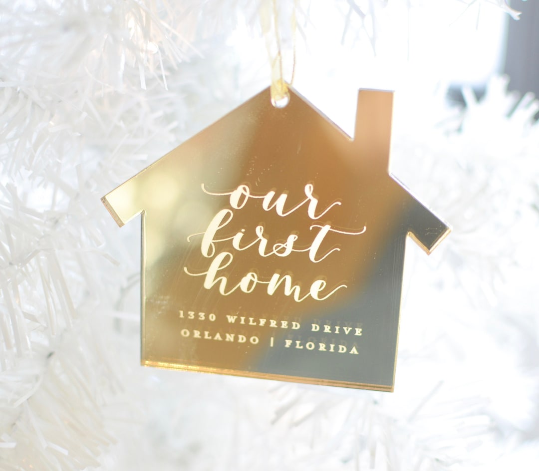 Our First Home Custom Christmas Ornament, Keepsake Gift, Housewarming ...