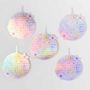Disco Ball Sticker | Mirrorball Stickers | Ready to Ship | Colorful ...