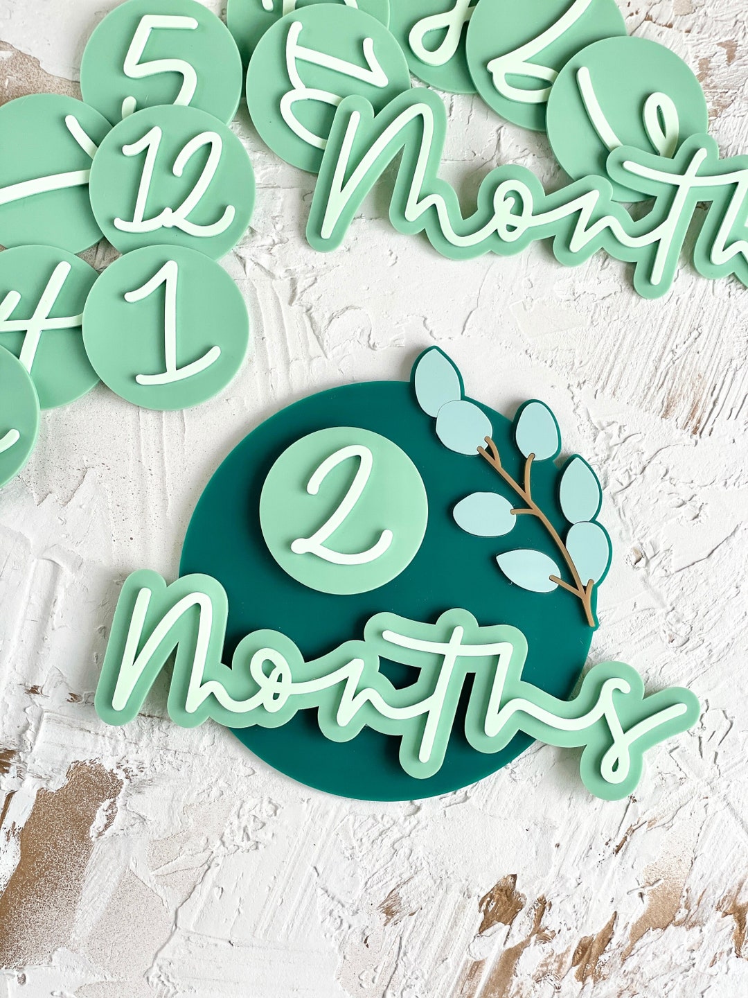 Baby Milestones Monthly, Months Photo Signs, Cute Boy or Girl, Gender ...