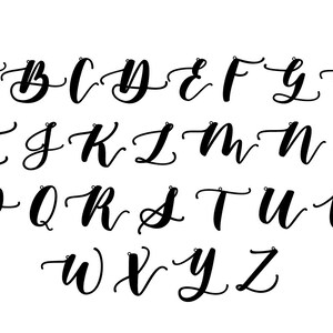 Monogram Laser Cut Stocking Single Letter in Calligraphy - Etsy