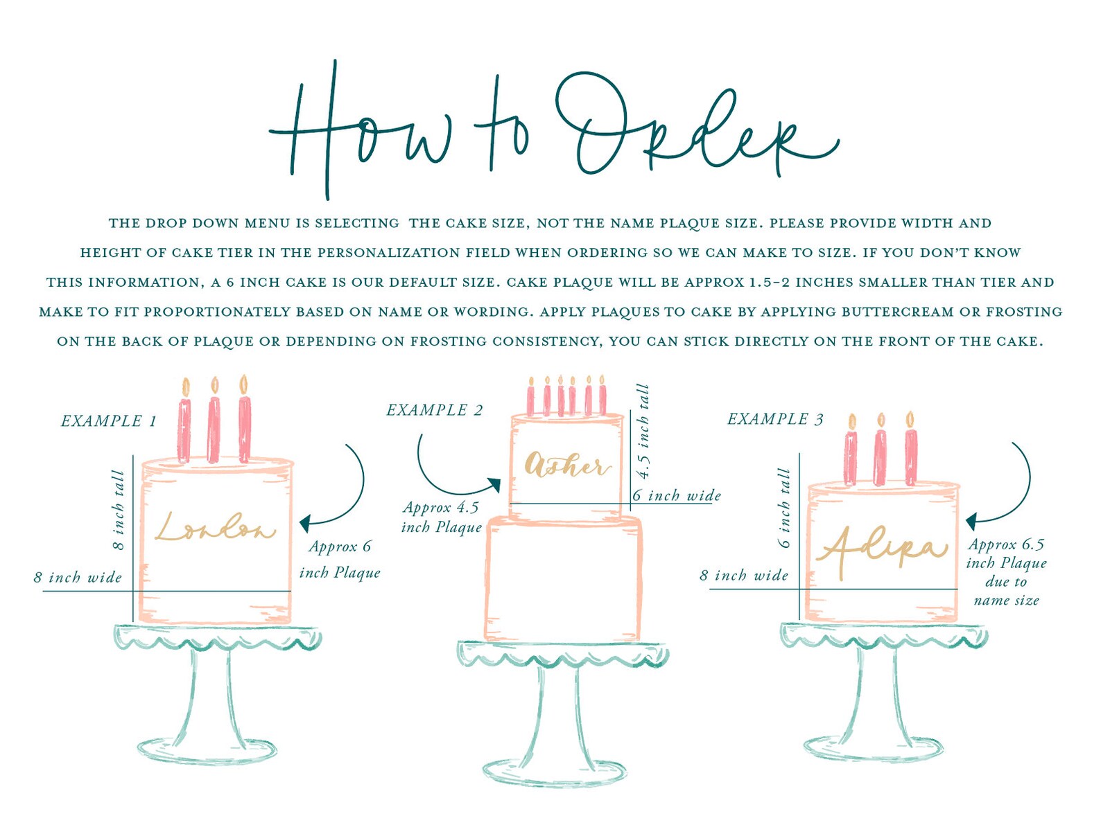 Custom Name Cake Plaque Custom Name Cake Plate Smash Cake - Etsy