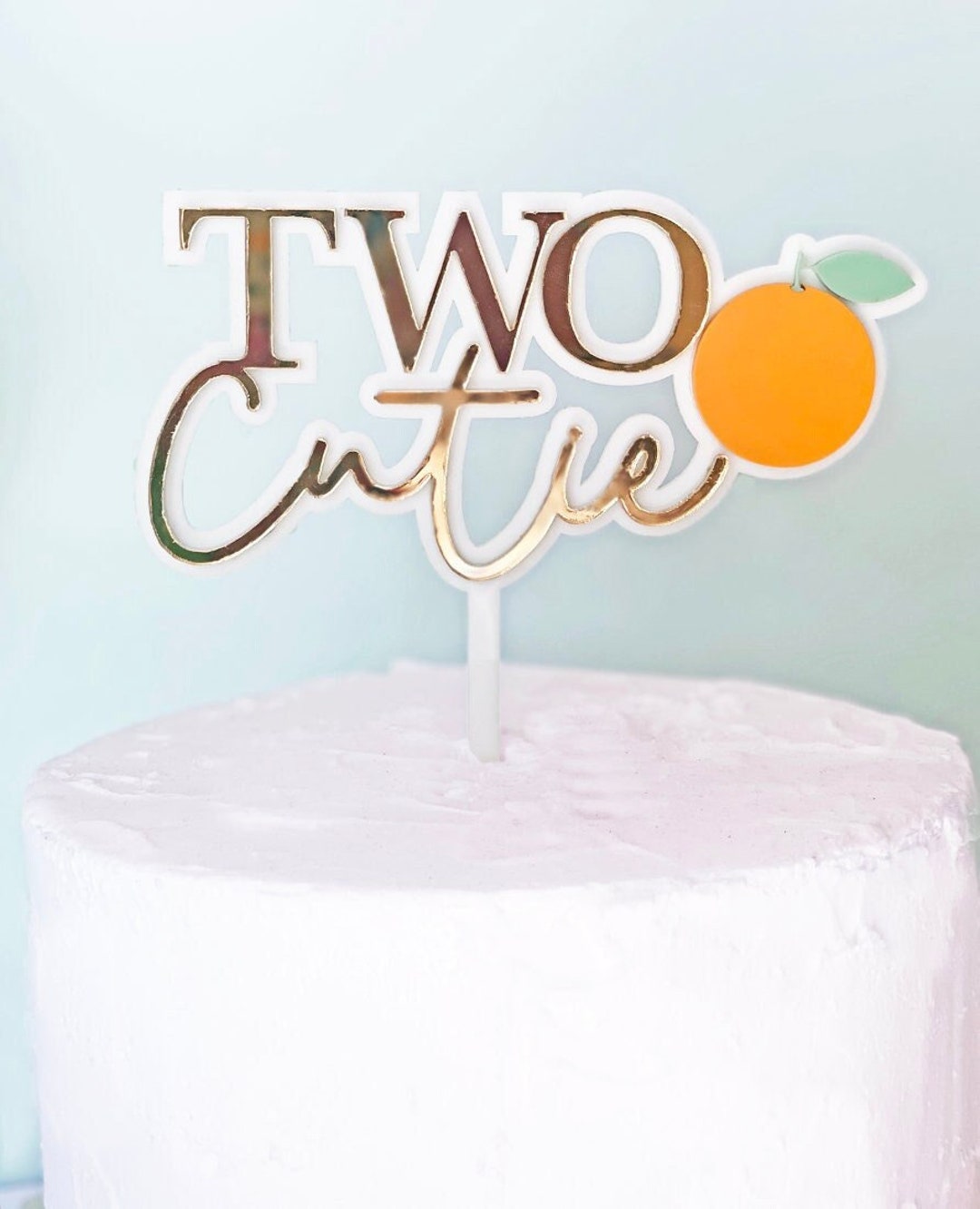 Two Cutie Cake Topper, Cutie Cake Topper, Two, Second Birthday, 2nd ...