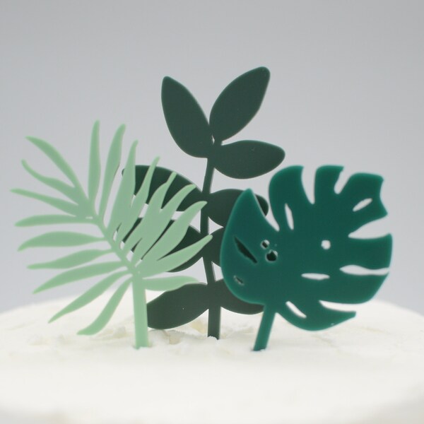 Monstera Leaf Cake - Etsy