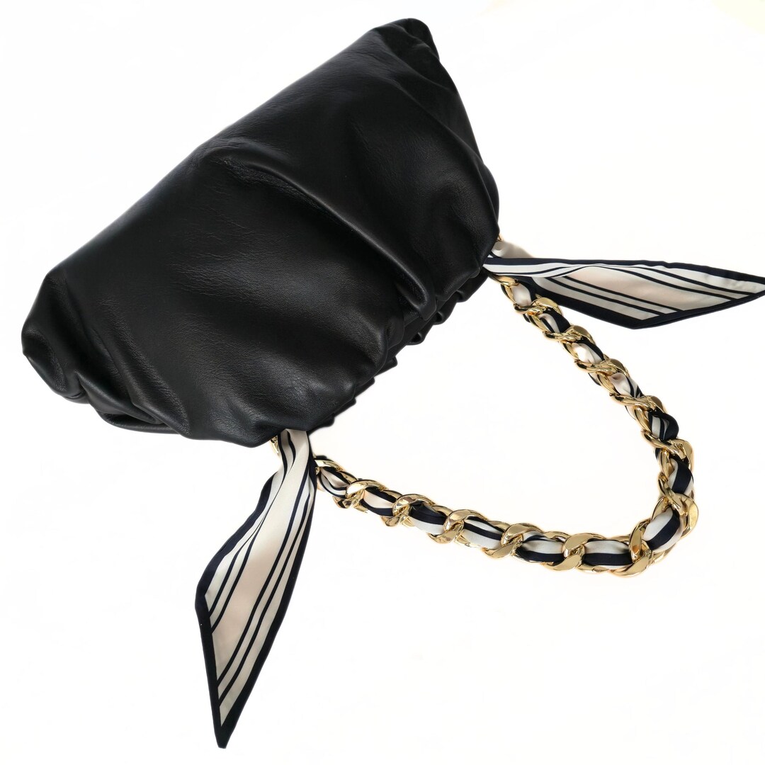 Gold Chain Bag Strap With Scarf: Removable Purse Handle - Etsy