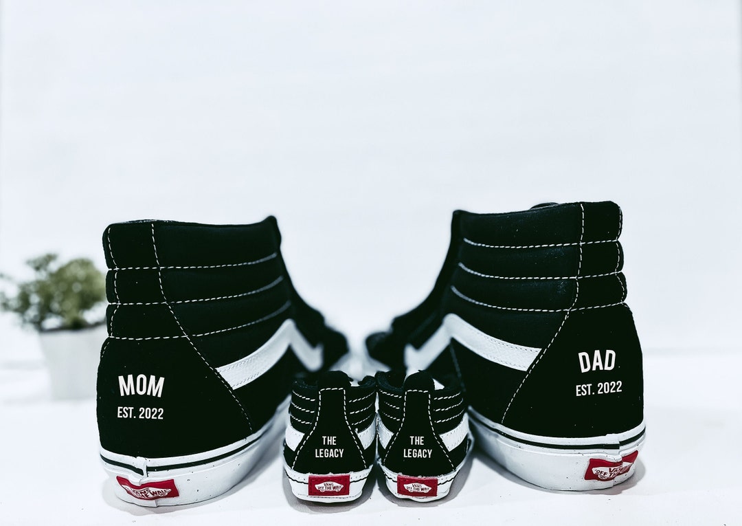 Handmade Custom Family High Top VANS / Mom, Dad, Son, Daughter Shoes - Etsy