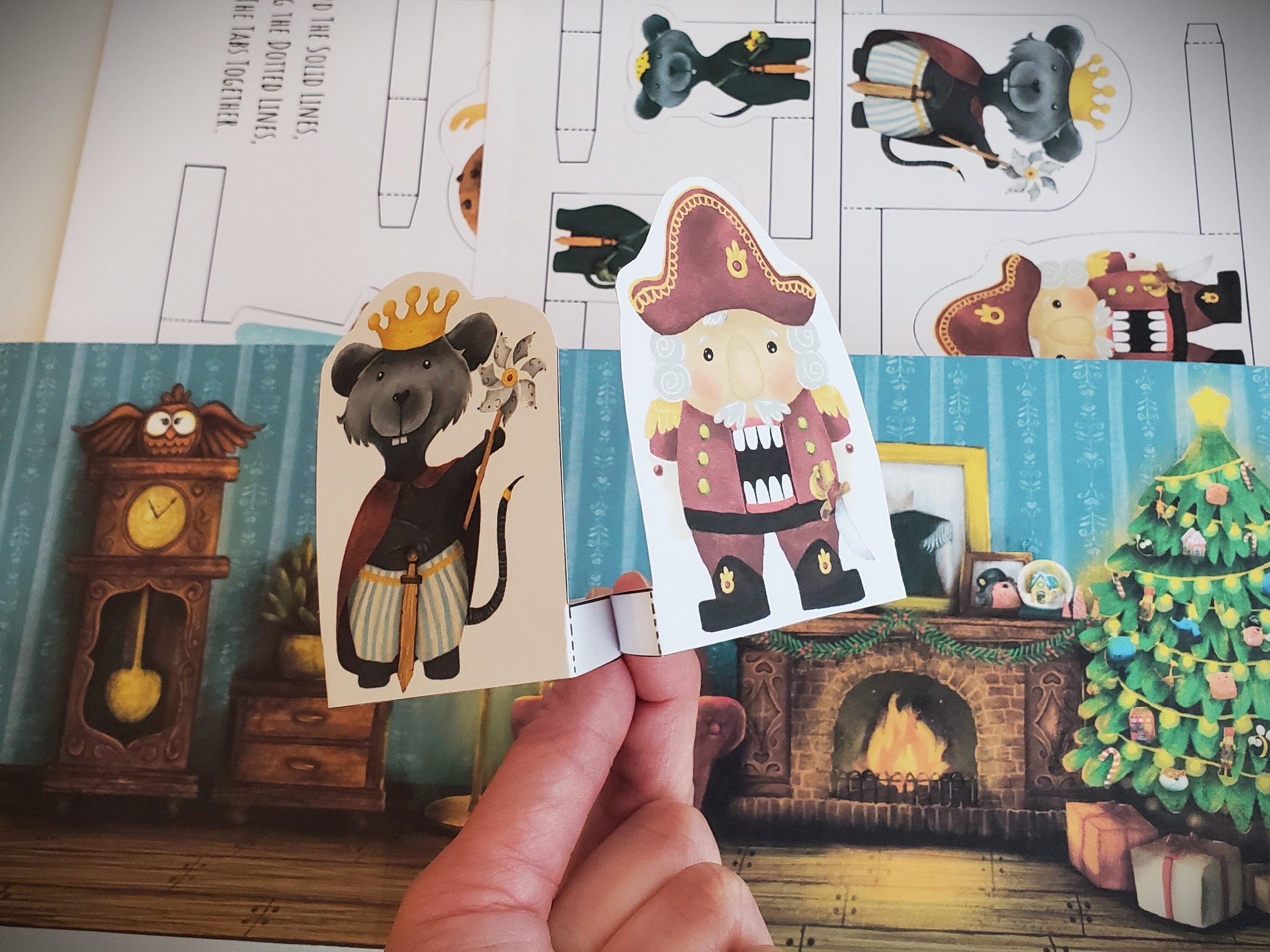 Paper Puppet Play Set: the Mouse King & the Nutcracker - Etsy