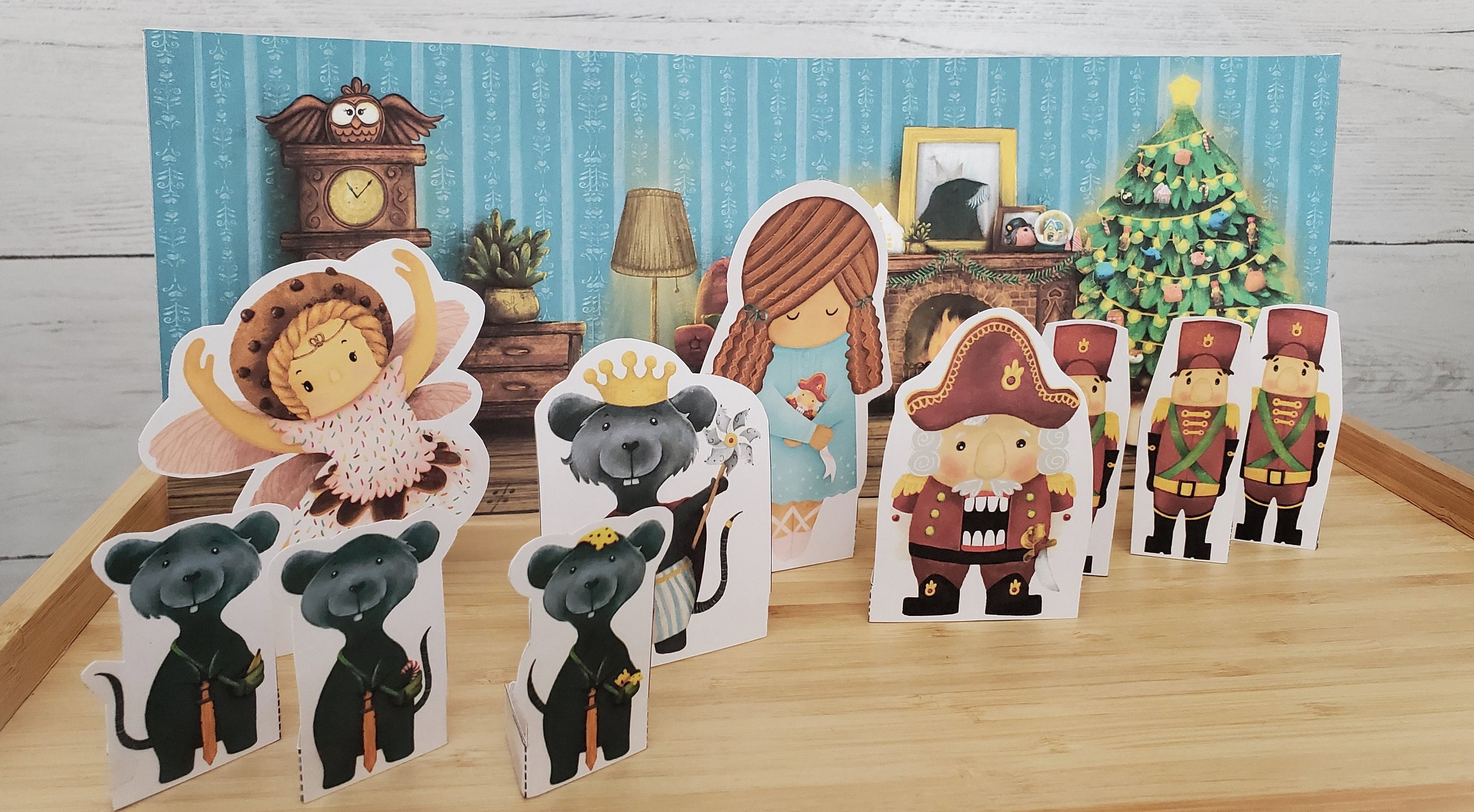 Paper Puppet Play Set: the Mouse King & the Nutcracker - Etsy