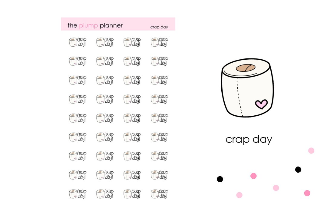 Crap Day Set of 36 Stickers Perfect for Any Planner - Etsy