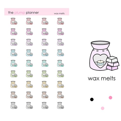 Die Cut Wax Melt Burner. Stickers. It's Been Scent Cute | Etsy