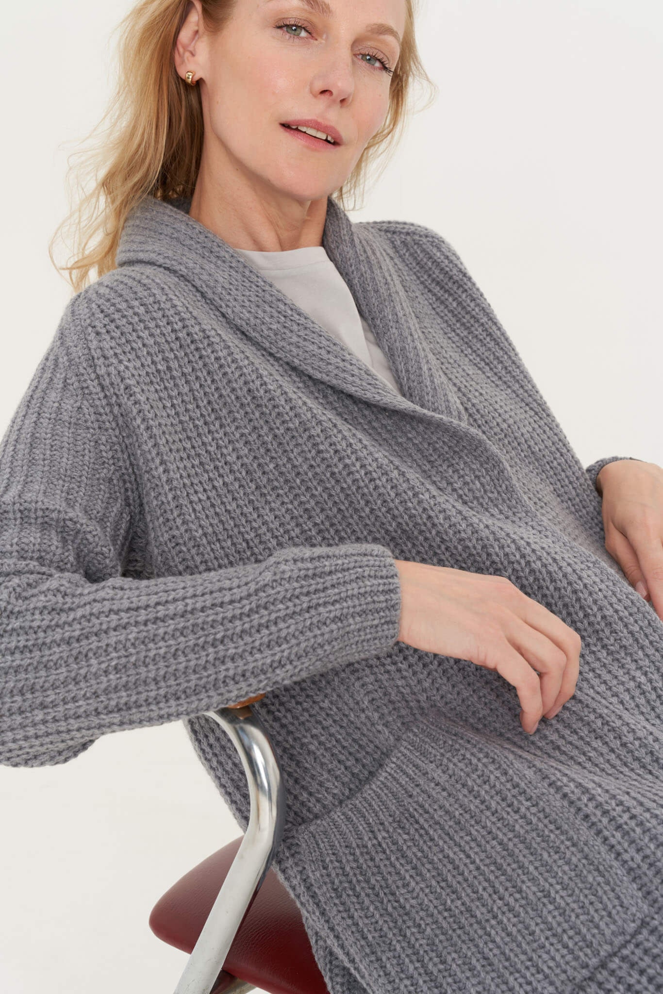 Long Organic Merino and Cashmere Cardigan Warm Wool Coat - Etsy