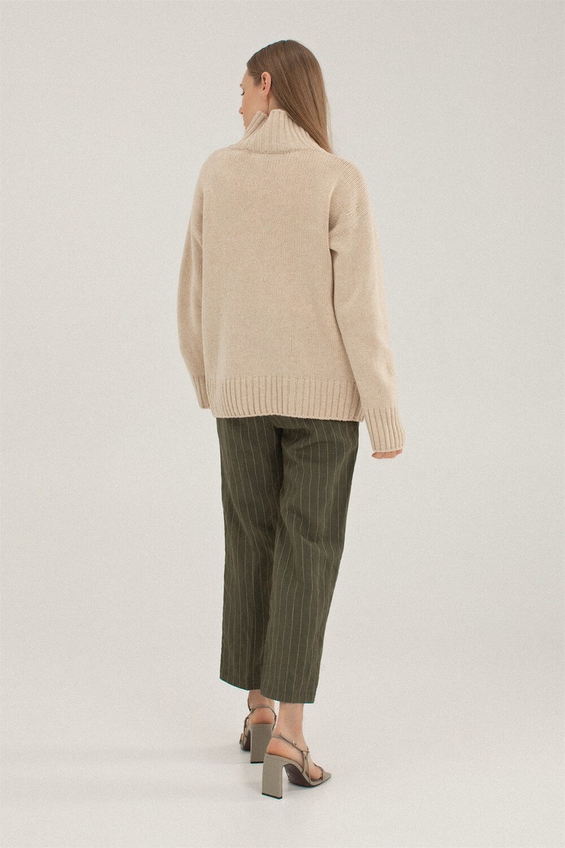 Cashmere Wool Pullover Top Knitted Minimal Scandi Woolen - Etsy