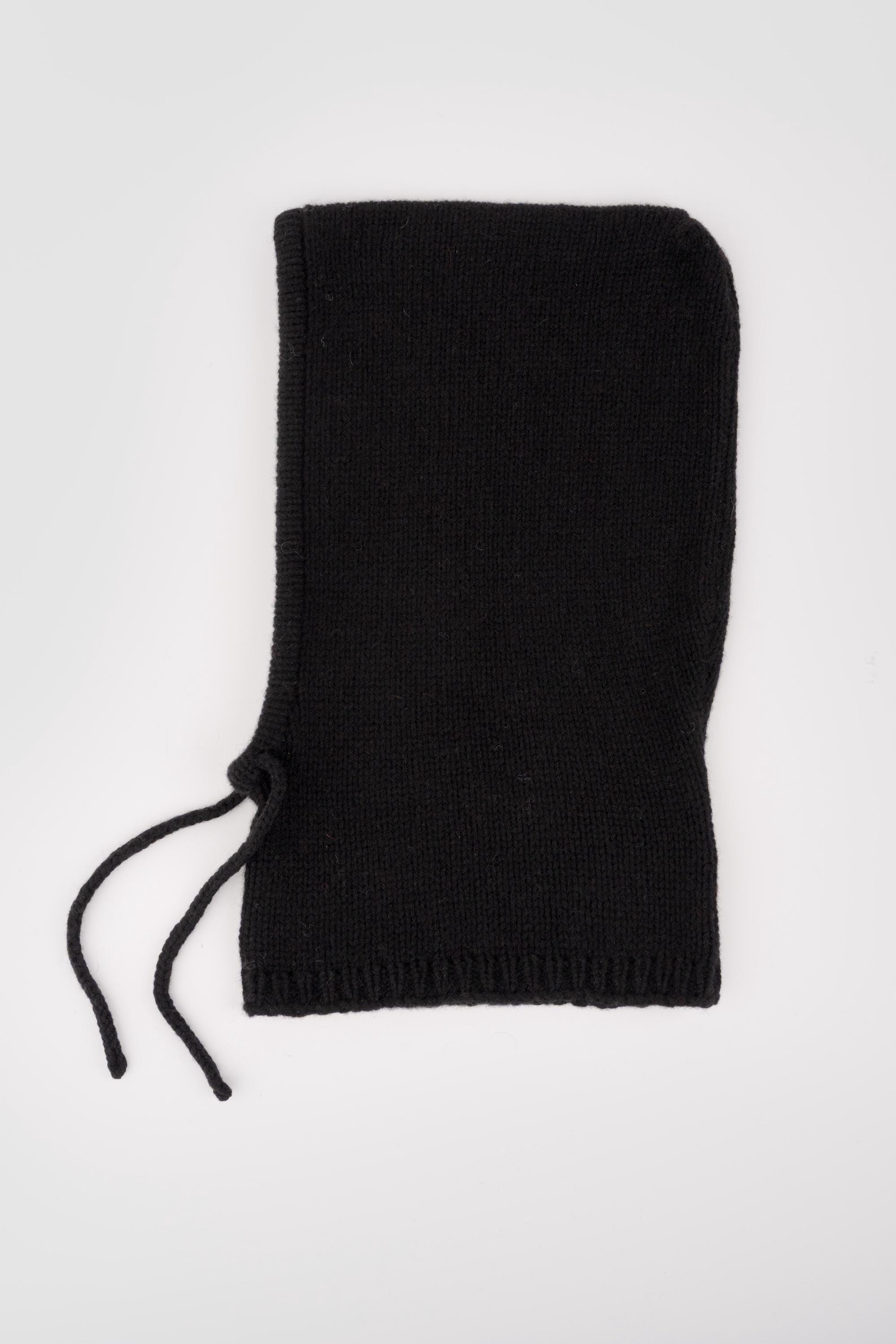 Cashmere Wool Knit Balaclava Hood: Balaclava Hooded Cowl, Cozy Winter ...