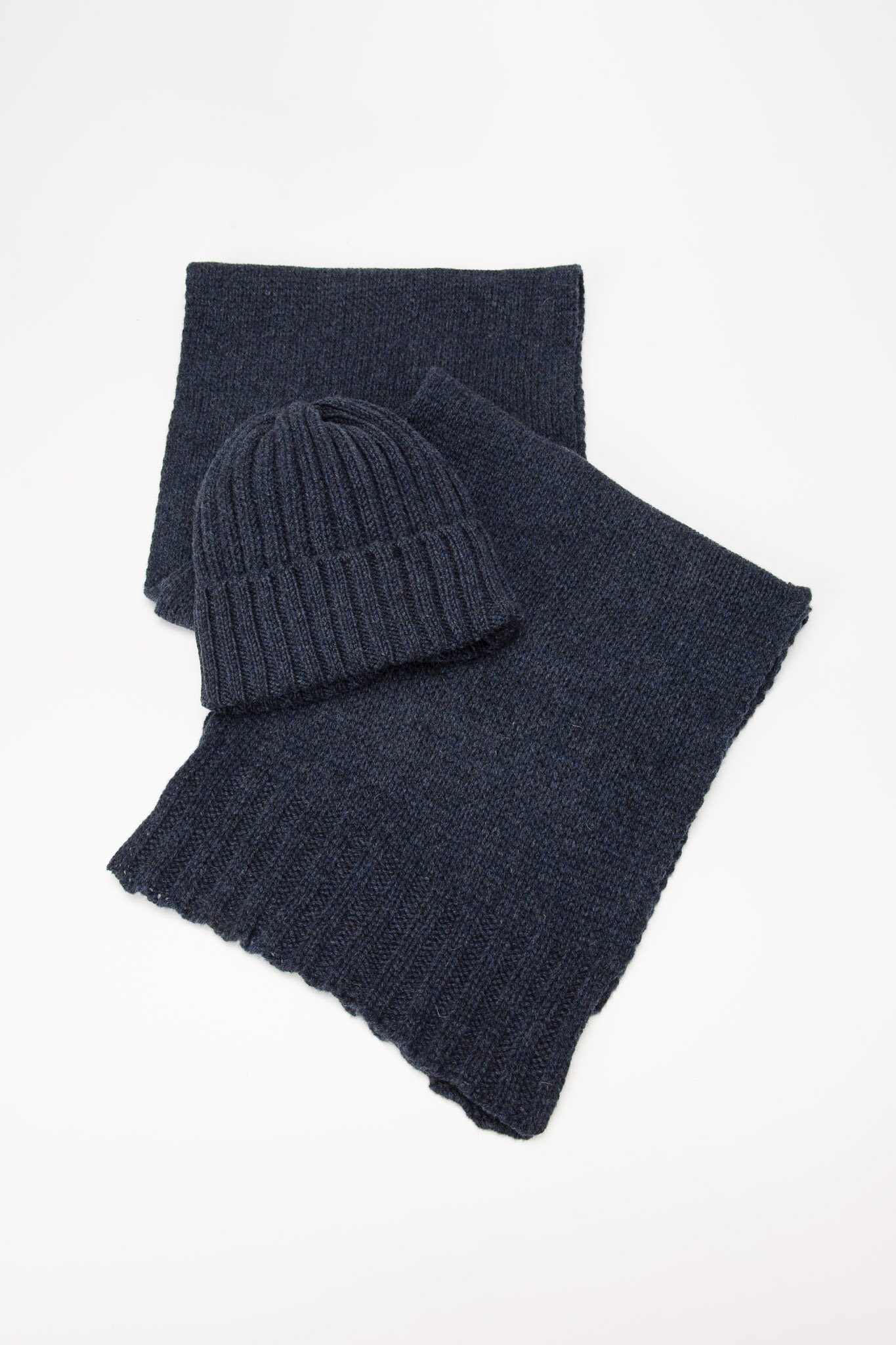 Man's Cap and Scarf Set Knitted Natural Merino Wool - Etsy