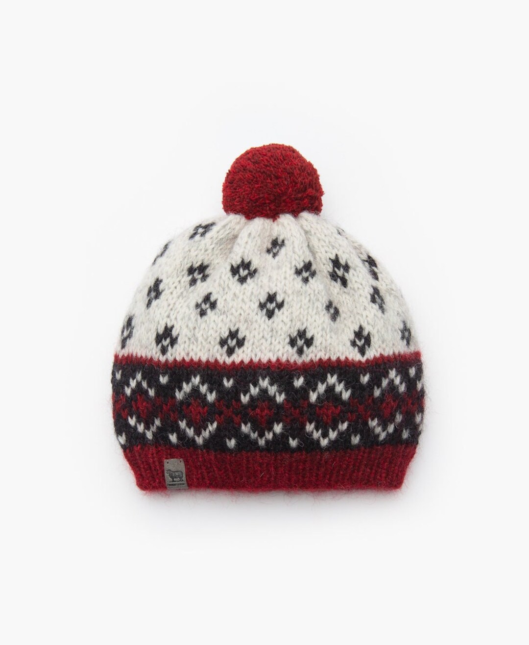 Ready to Ship Hand Knitted Vintage Wool Hat, Unisex Festive ...