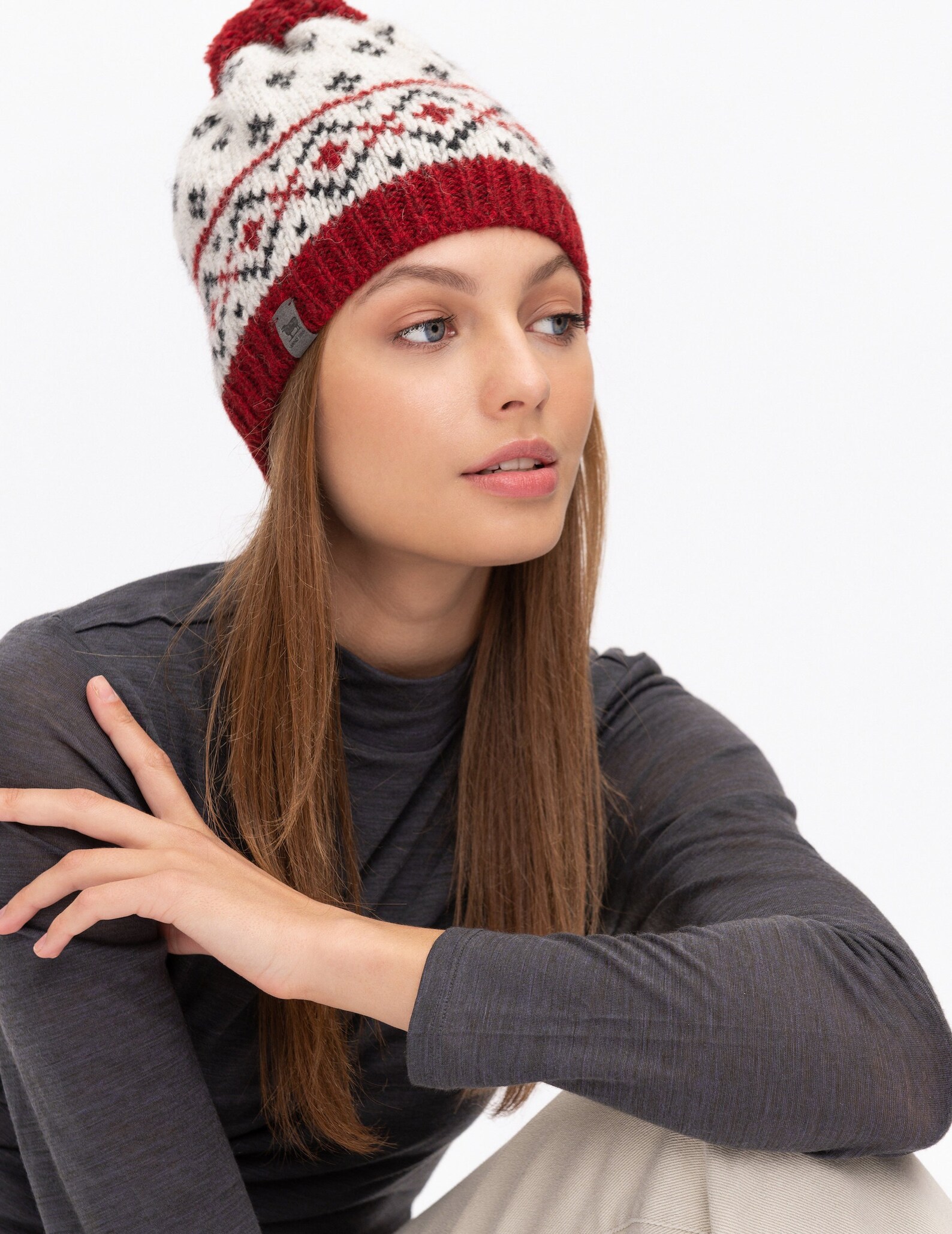 Ready to Ship Hand Knitted Vintage Wool Hat Unisex Festive - Etsy