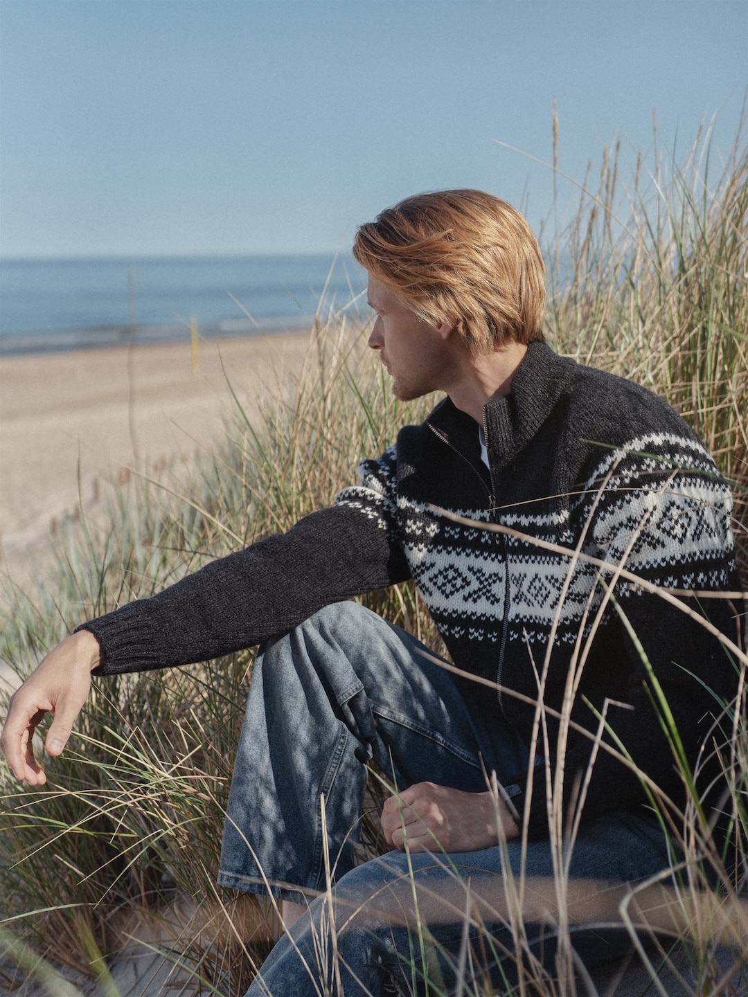 Scandinavian Woolen Mens Sweater, Handmade Pure New Wool Jumper, Hand ...