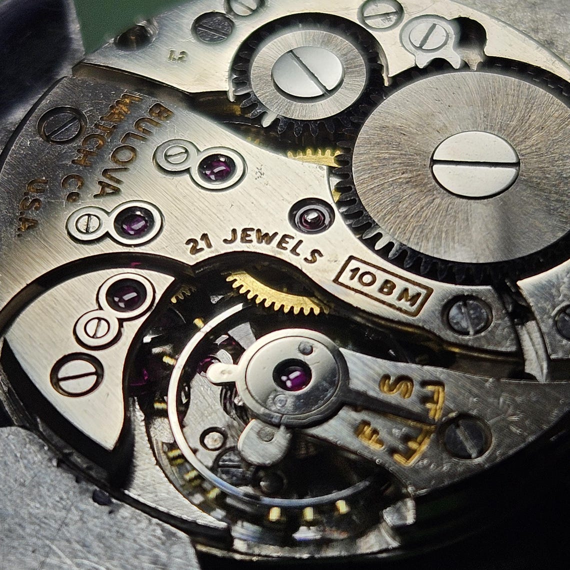 1952 Bulova Mens Watch President Type A Bow Tie Dial 10kt Gold Filled ...