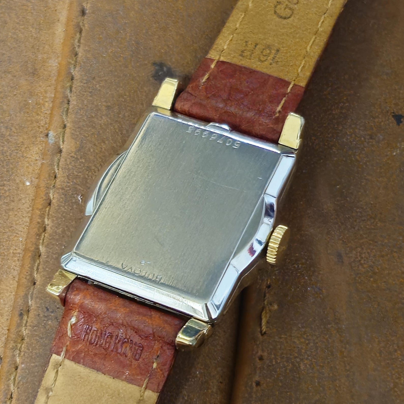 1952 Bulova Mens Watch President Type A Bow Tie Dial 10kt Gold Filled ...