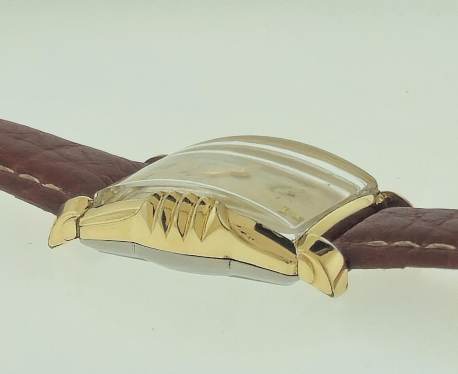 1952 Bulova Mens Watch President Type A Bow Tie Dial 10kt Gold Filled ...