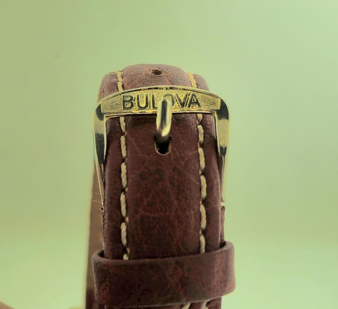 1952 Bulova Mens Watch President Type A Bow Tie Dial 10kt Gold Filled ...