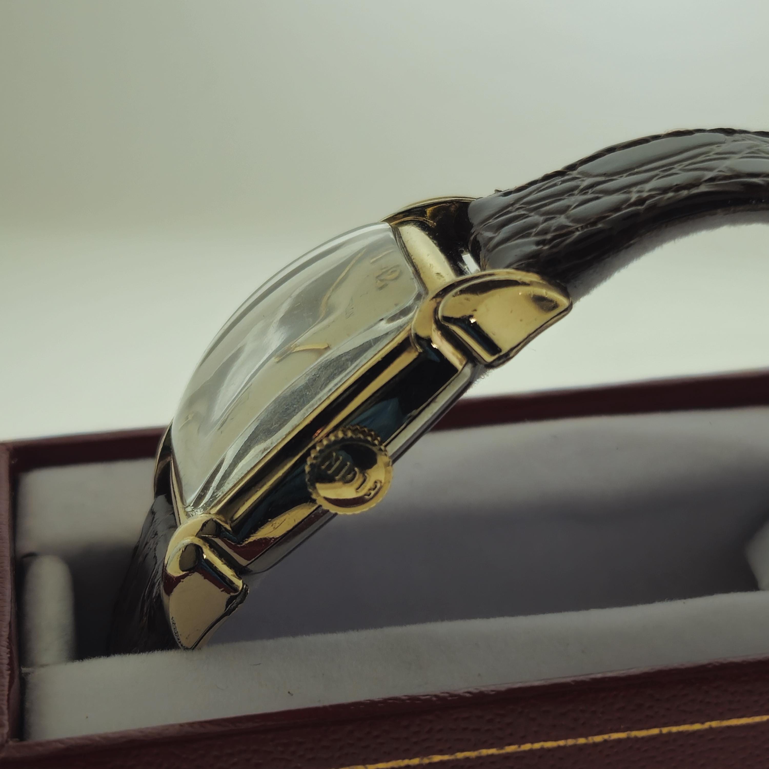 1950's ELGIN 15j 554 Manual WIND Tank Watch - Original Glass Crystal ...