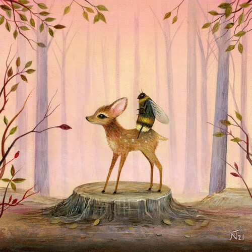 Bee Art Print Seascape Art Nautical Wall Art Nursery Decor | Etsy