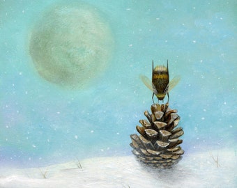 Bee Art Print Insect Illustration Insect Wall Art - Etsy