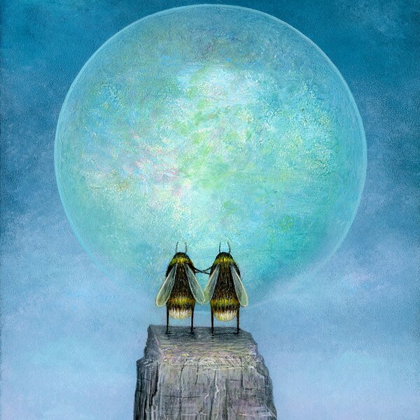 Bee Painting - Etsy