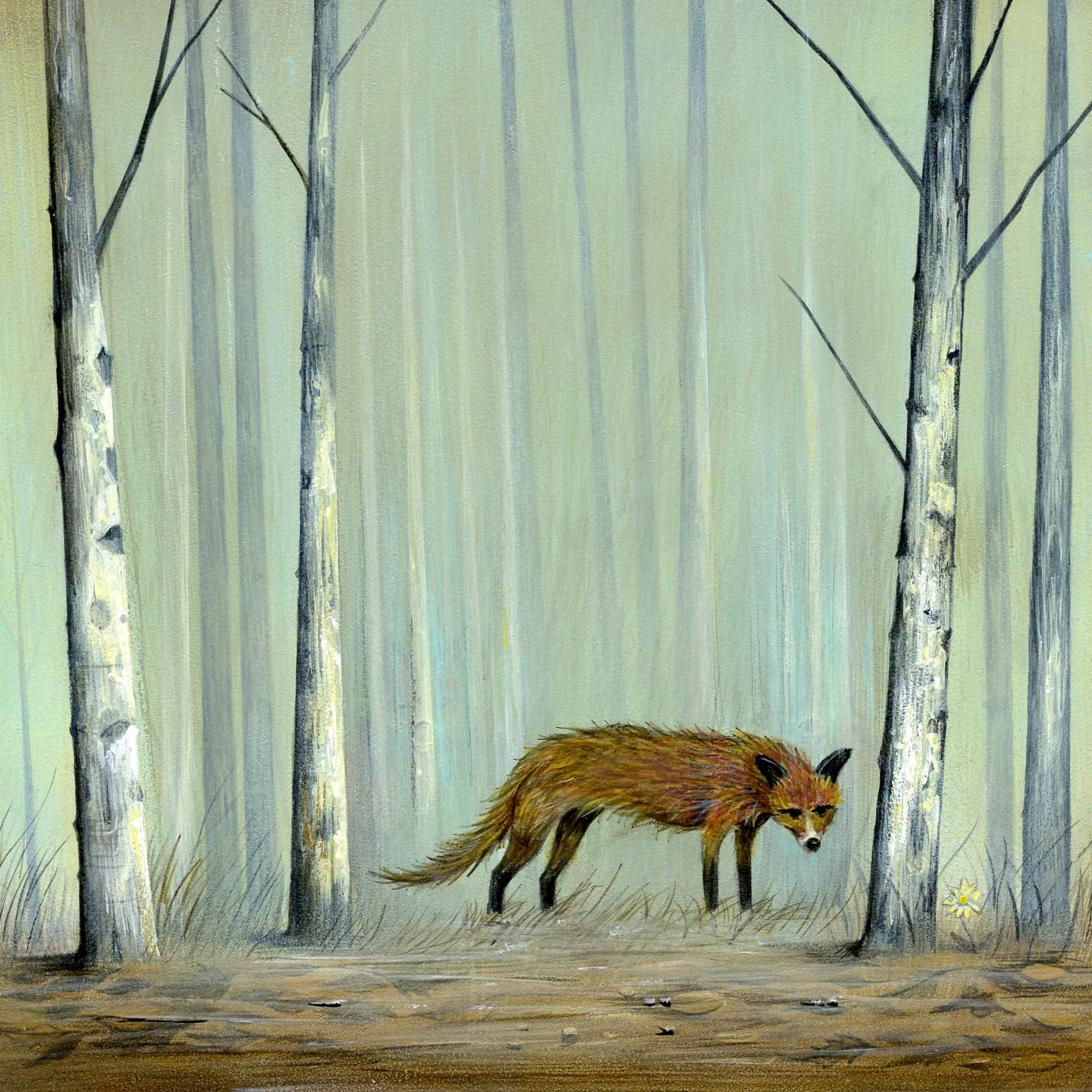 Fox Art Print, Red Fox Wall Art, Home Decor, Red Fox Art, Animal Print ...