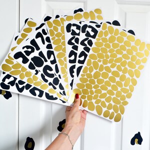 Leopard Print Wall Stickers 290x Leopard Animal Stickers + 288 Inner ...