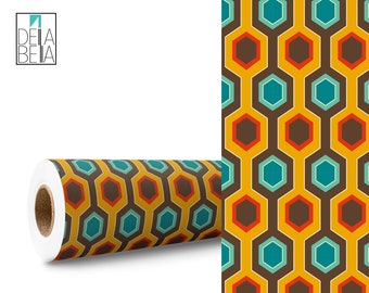 Retro Flower Vinyl Wrap For Furniture Self Adhesive Film | Etsy