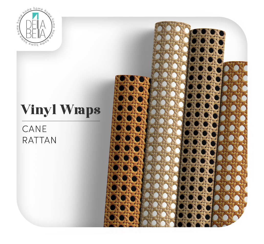 Vinyl Wrap for Furniture, Cane Rattan, Self Adhesive Decal Stickers for ...