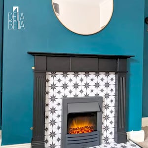 Tiles Astral Estrella Star Vinyl Wrap for Furniture Fire Place Self ...