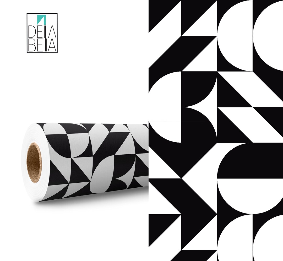 Geometric Vinyl Wrap for Furniture Bauhaus Inspired Upcycling Furniture ...