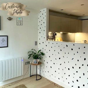 Dalmatian Dots Spots Wall Sticker 320x Polka Dot Hand Drawn Girls ...