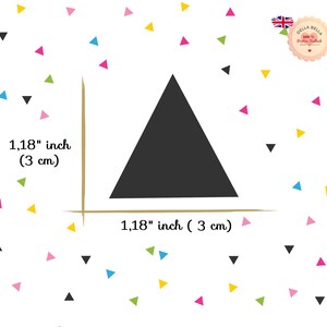 Triangles Wall Sticker 192x Mini Triangles Decals for Kids Room ...