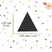 Triangles Wall Sticker 192x Mini Triangles Decals for Kids Room ...