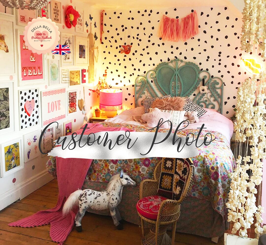 Dalmatian Wall Stickers 320x Dots Polka Dot Wall Decals Hand Drawn ...