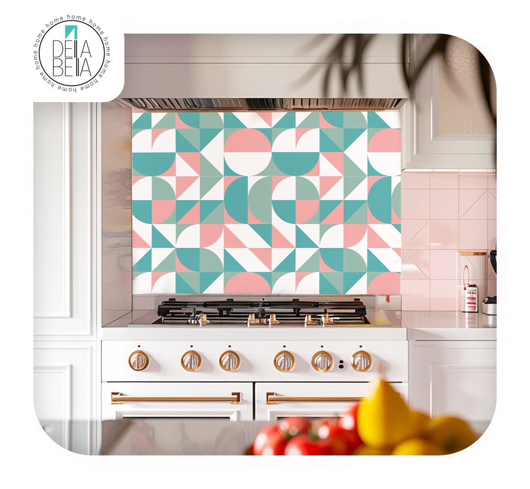 Stove Backsplash Vinyl Wrap, Stove Back Cover Kitchen Decor Stove Top ...