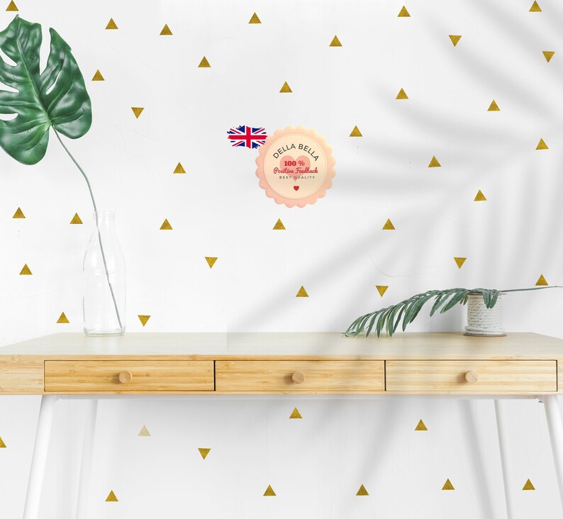 Triangles Wall Sticker 192x Mini Triangles Decals for Kids - Etsy