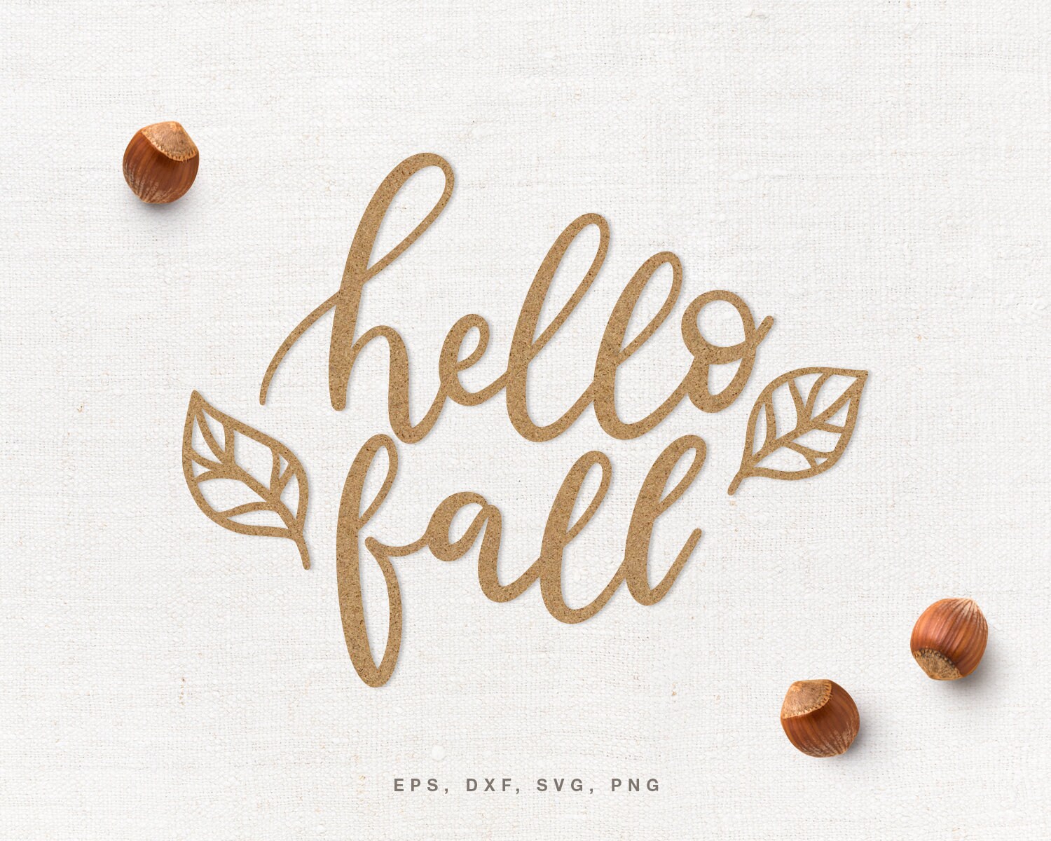 Hello Fall SVG Cut File for Cricut & Silhouette Svg Dxf Png | Etsy