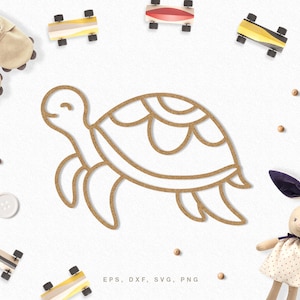 Cut File Turtle (svg Dxf Png Eps) for Silhouette Cameo, Cricut ...