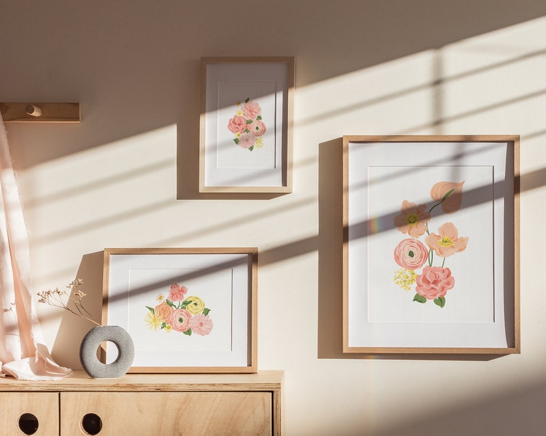 Beautiful Flower Clusters Clip Art SVG PNG EPS Vector - Etsy